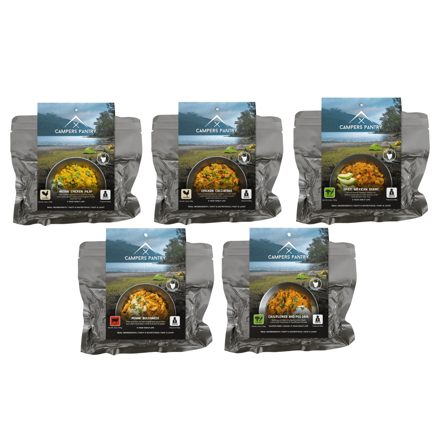 Campers Pantry Freeze-dried Expedition Meals - Oz Backcountry